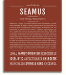Seamus | Name Art Print – Name Stories