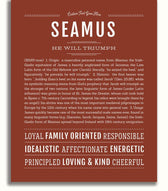 Seamus | Name Art Print – Name Stories