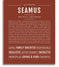 Seamus Personalized Name Meaning Art Prints – Name Stories