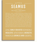 Seamus | Name Art Print – Name Stories