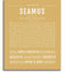 Seamus Personalized Name Meaning Art Prints – Name Stories