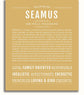 Seamus Personalized Name Meaning Art Prints – Name Stories