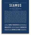 Seamus | Name Art Print – Name Stories