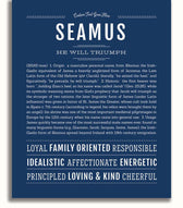 Seamus | Name Art Print – Name Stories