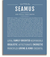 Seamus | Name Art Print – Name Stories