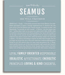 Seamus | Name Art Print – Name Stories