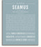 Seamus | Name Art Print – Name Stories
