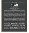 Sean | Name Art Print – Name Stories