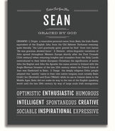 Sean | Name Art Print – Name Stories