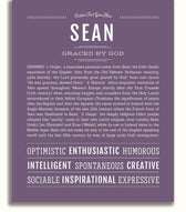 Sean | Name Art Print – Name Stories