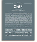 Sean | Name Art Print – Name Stories