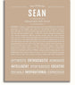 Sean | Name Art Print – Name Stories