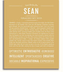 Sean | Name Art Print – Name Stories