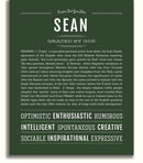 Sean | Name Art Print – Name Stories