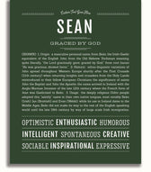 Sean | Name Art Print – Name Stories