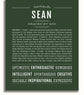 Sean | Name Art Print – Name Stories