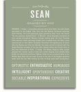 Sean | Name Art Print – Name Stories