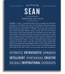 Sean | Name Art Print – Name Stories