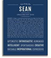 Sean | Name Art Print – Name Stories