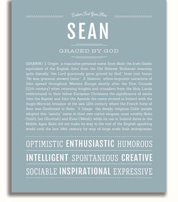 Sean | Name Art Print – Name Stories