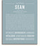 Sean | Name Art Print – Name Stories