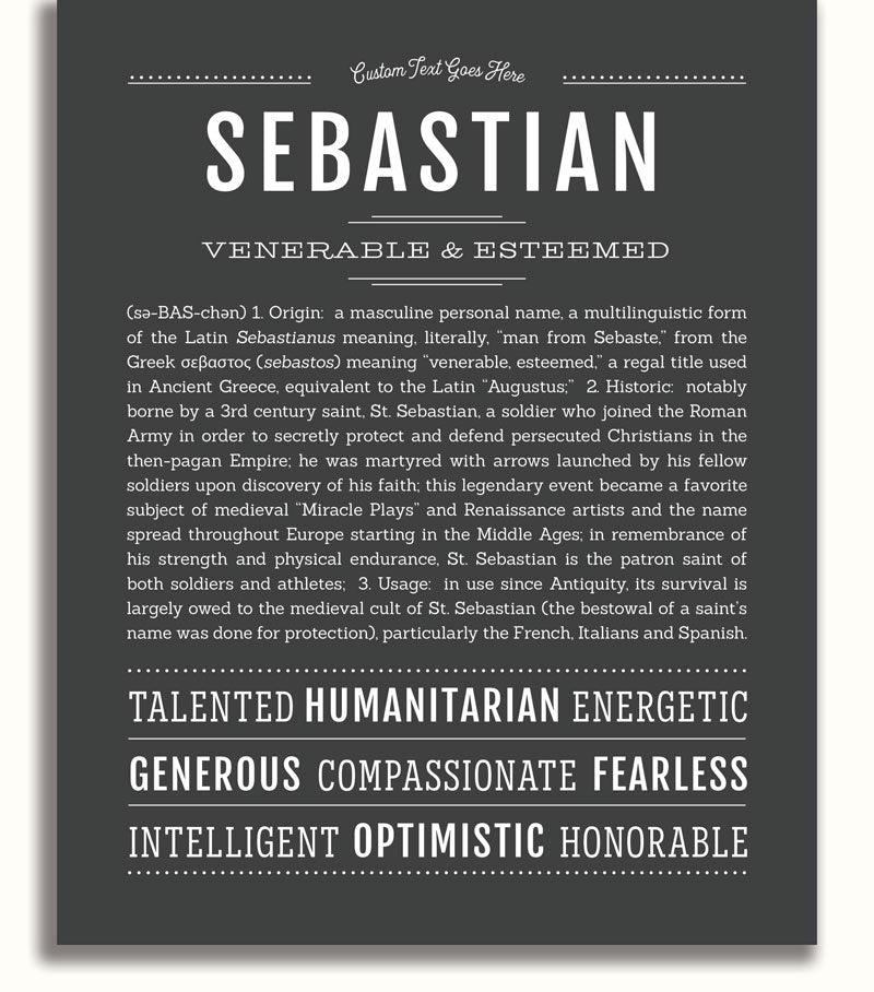 Sebastian | Name Art Print – Name Stories