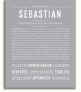 Sebastian | Name Art Print – Name Stories
