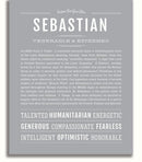 Sebastian | Name Art Print – Name Stories