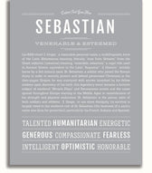 Sebastian | Name Art Print – Name Stories