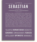 Sebastian | Name Art Print – Name Stories