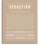 Sebastian | Name Art Print – Name Stories