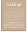 Sebastian | Name Art Print – Name Stories