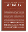 Sebastian | Name Art Print – Name Stories