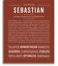 Sebastian | Name Art Print – Name Stories