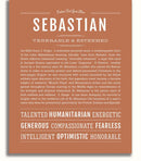 Sebastian | Name Art Print – Name Stories