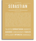 Sebastian | Name Art Print – Name Stories