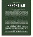 Sebastian | Name Art Print – Name Stories