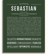 Sebastian | Name Art Print – Name Stories