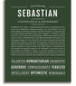 Sebastian | Name Art Print – Name Stories