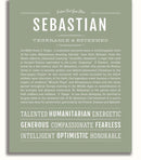 Sebastian | Name Art Print – Name Stories