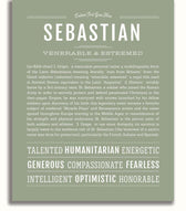 Sebastian | Name Art Print – Name Stories