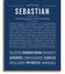 Sebastian Personalized Name Meaning Art Prints – Name Stories