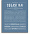 Sebastian Personalized Name Meaning Art Prints – Name Stories