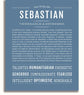 Sebastian Personalized Name Meaning Art Prints – Name Stories
