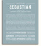 Sebastian | Name Art Print – Name Stories