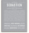 Sebastien | Name Art Print – Name Stories