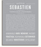 Sebastien | Name Art Print – Name Stories