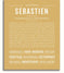 Sebastien | Name Art Print – Name Stories