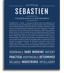 Sebastien | Name Art Print – Name Stories