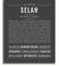 Selah | Name Art Print – Name Stories